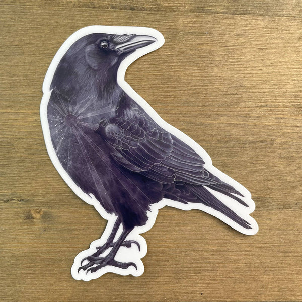 Crow Vinyl Sticker - Wild Roots Apothecary