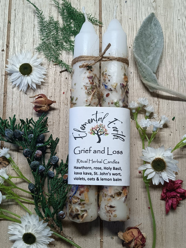 Grief and Loss Herbal Intention Candles - Wild Roots Apothecary
