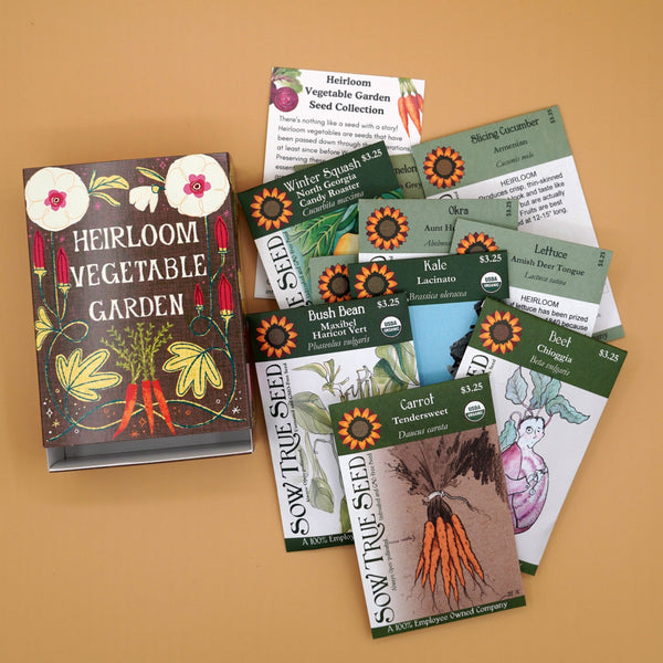 Heirloom Vegetable Garden Seed Collection Box - Wild Roots Apothecary