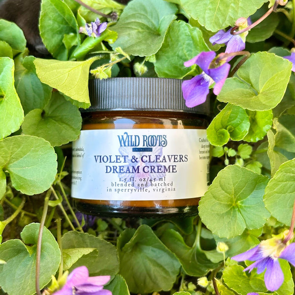 Violet and Cleavers Dream Creme - Wild Roots Apothecary